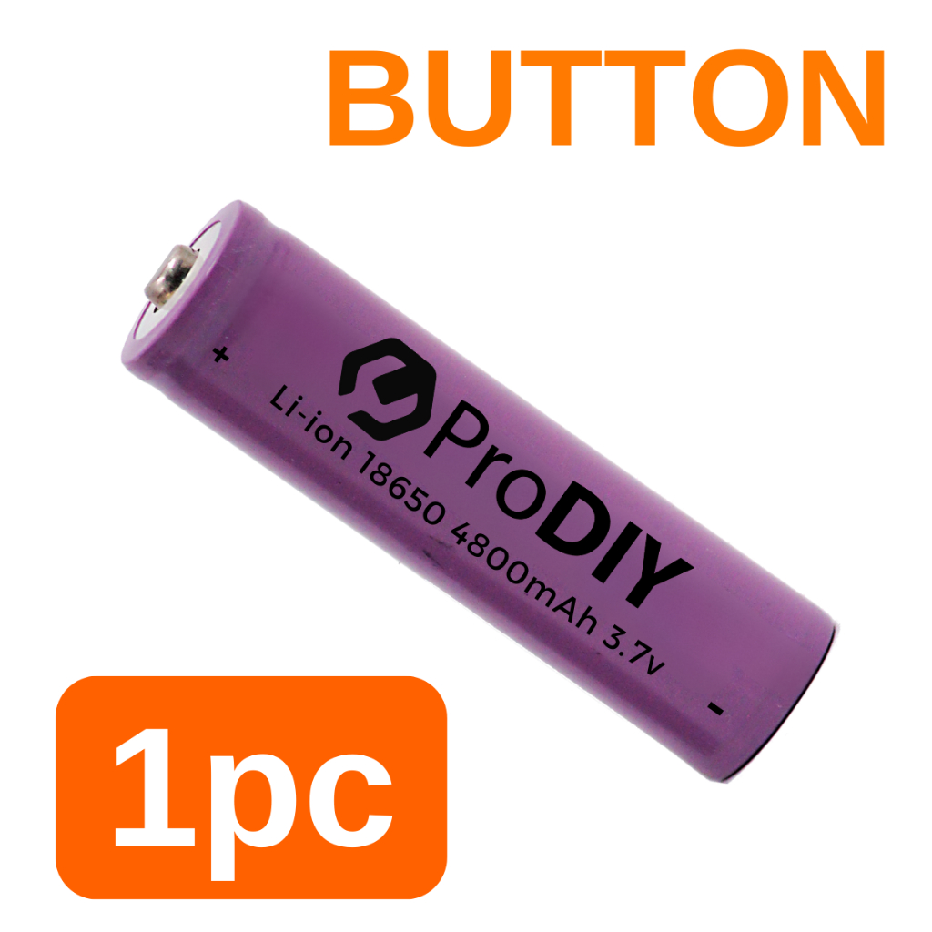 Bateri Boleh Cas Semula PRODIY 18650 3.7V Flat Top / Button Top ...