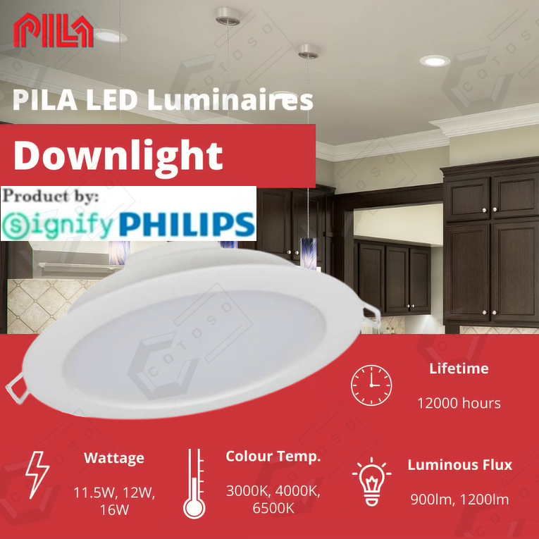 PILA 5” 11.5W LED Downlight Daylight Ceiling light PHILIPS OSRAM 🌟1 ...