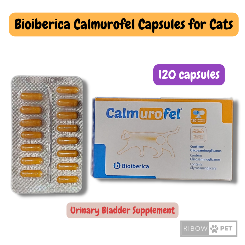 Bioiberica Calmurofel Capsules for Cats (120 capsules) /Urinary Bladder ...