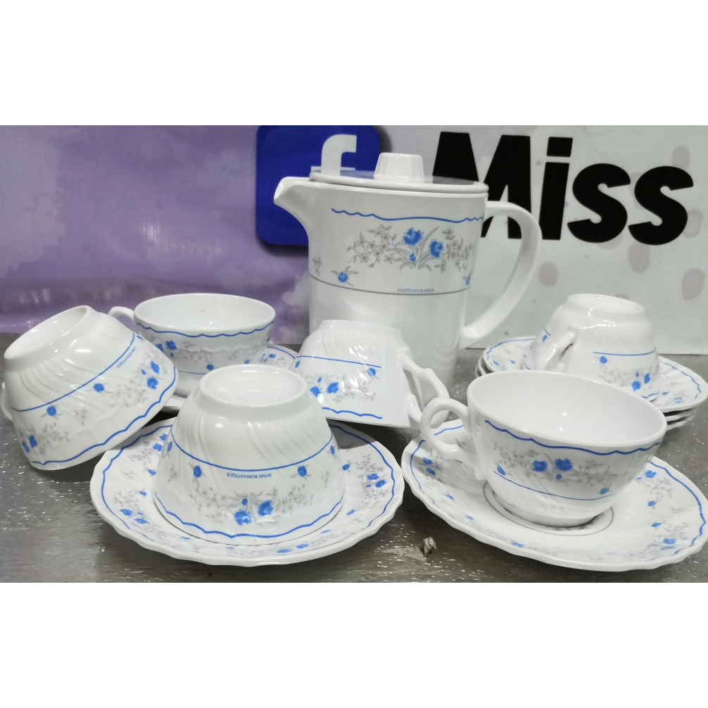 Rome Romantique Melamine 14 Biji Tea Set | Shopee Malaysia