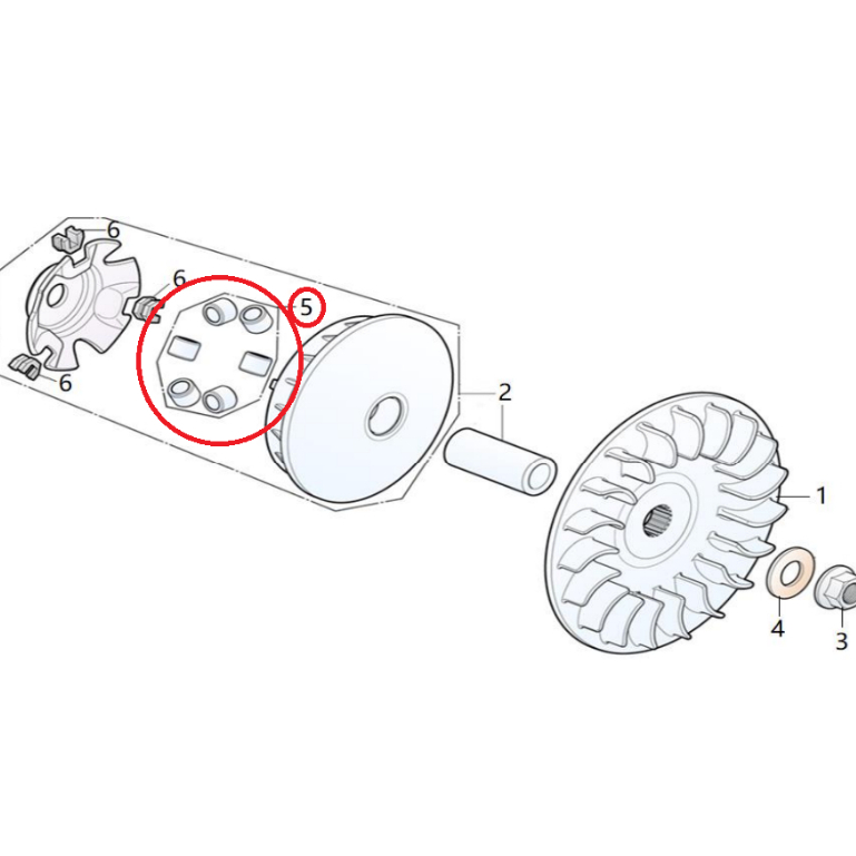 100% ORIGINAL WMOTO RT3 ROLLER COMP., WEIGHT, 20G ASSY 100127492-A 100% ...