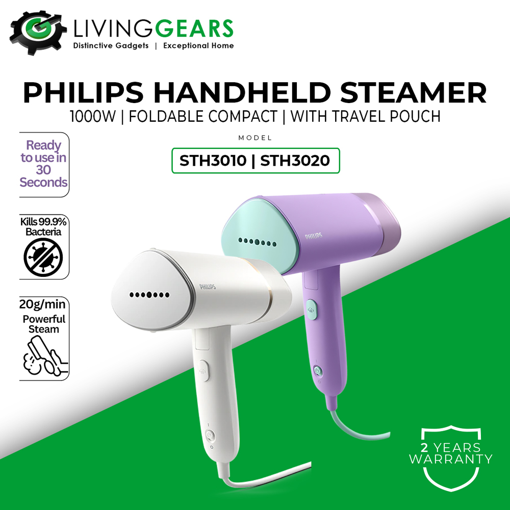 Philips Garment Care 3000 Series Handheld 1000W Clothes Steamer STH3020 ...