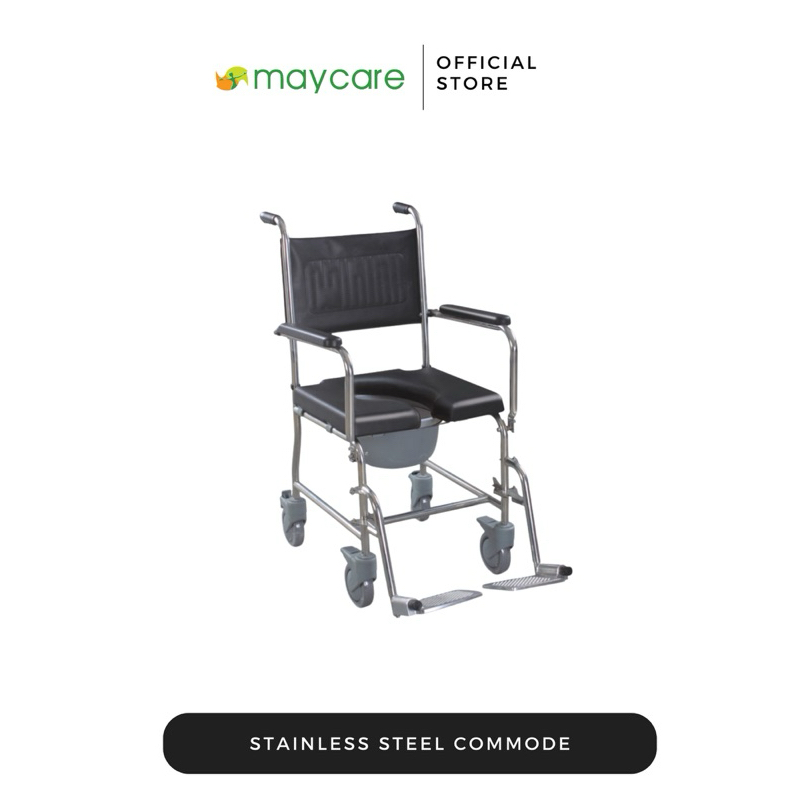 17" Stainless Steel Commode / Toilet Chair (MDA Reg. No: GA8915919 ...