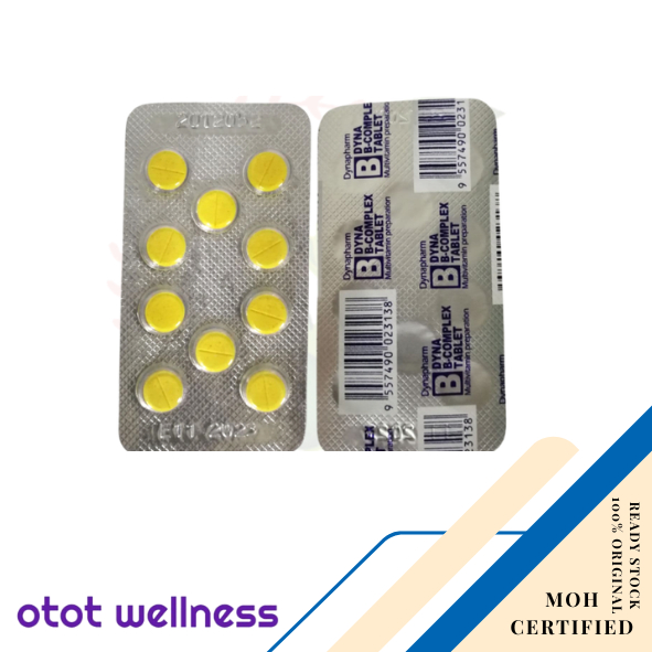 DYNA VITAMIN B COMPLEX TABLET ( ENERGY / NERVE PAIN / SELERA MAKAN ...