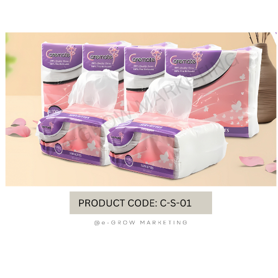 Caremate Serviette / Napkin Tissue 6 Packets x 100GM | Shopee Malaysia
