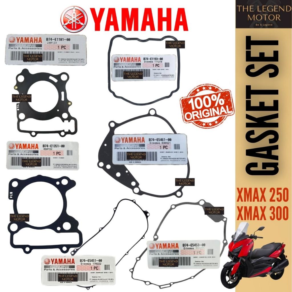 XMAX250 XMAX XMAX300 Gasket Block Head Rubber Magnet Cylinder Oring ...