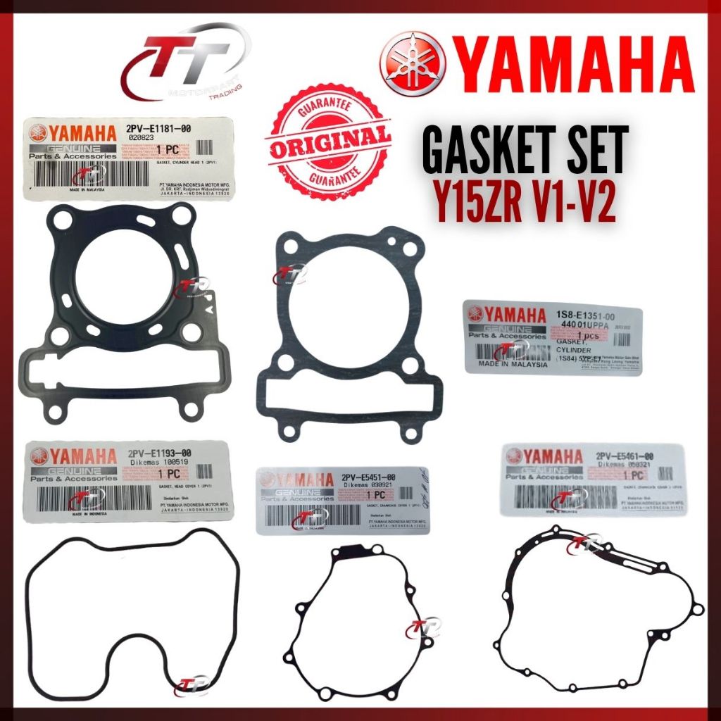 Y15ZR V1 V2 Y15 EXCITER 150 Gasket Block Cylinder Head Clutch Magnet ...