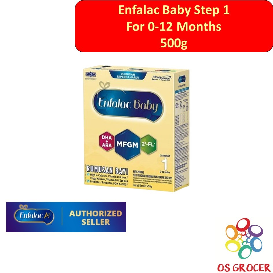 Enfalac Baby Step 1 For 0-12 Months 500g | Shopee Malaysia