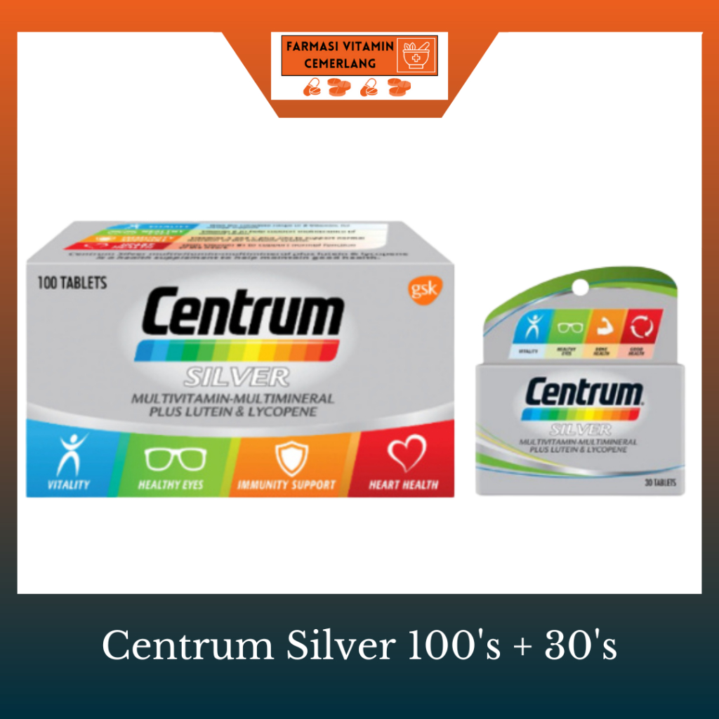 Centrum Silver 100's + 30's EXP 1/2026 | Shopee Malaysia