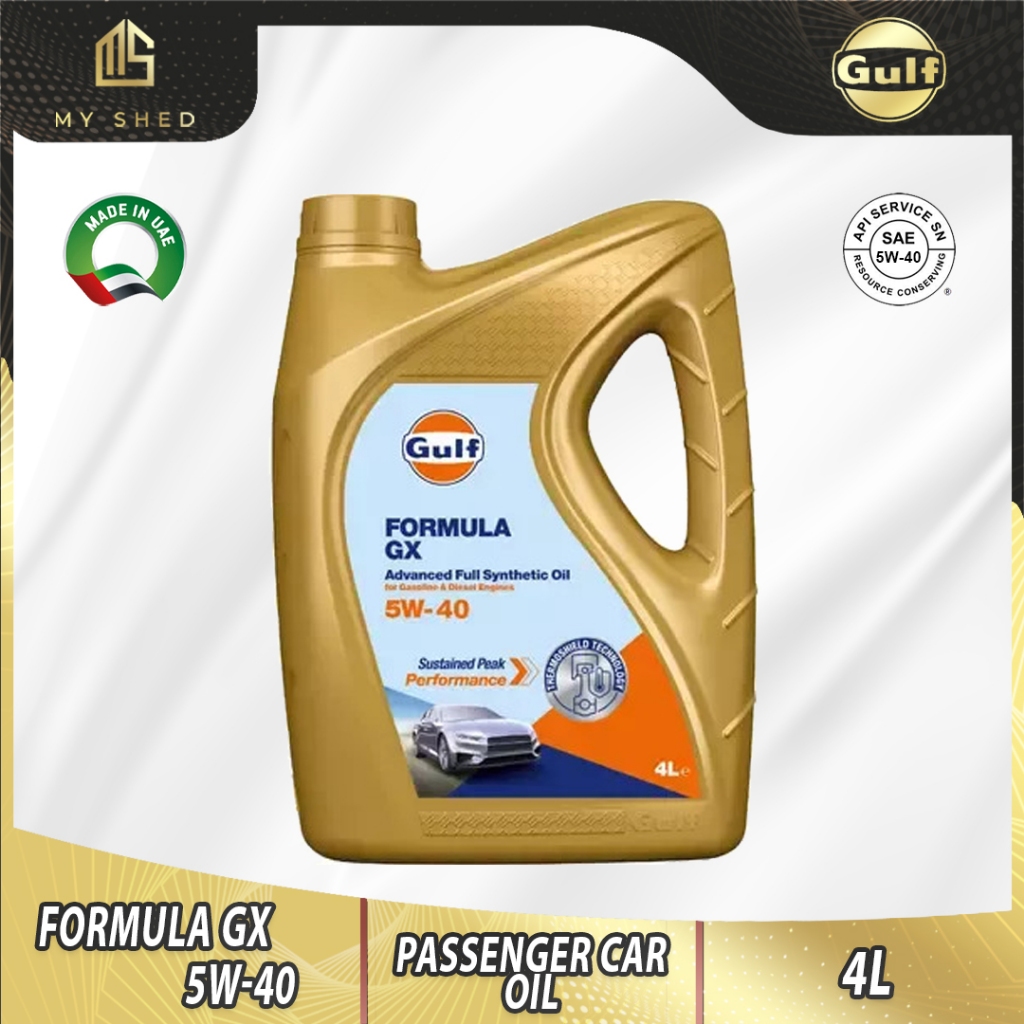 GULF Formula GX 5W-40 (4L) - High Performance Fully Synthetic Passenger ...