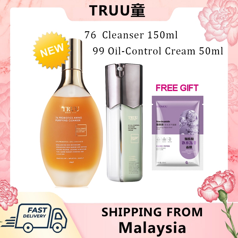 🏅Ready Stock🔥TRUU 童 76 Probiotics Amino Purifying Cleanser Truu 童 99 控油保濕平衡乳 99 Oil-Control ...