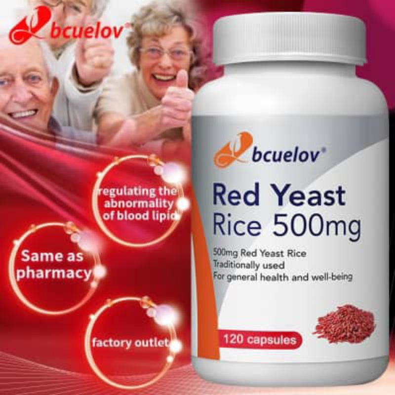 100% Original Products.120 Capsule.Red yeast rice extract,supports ...