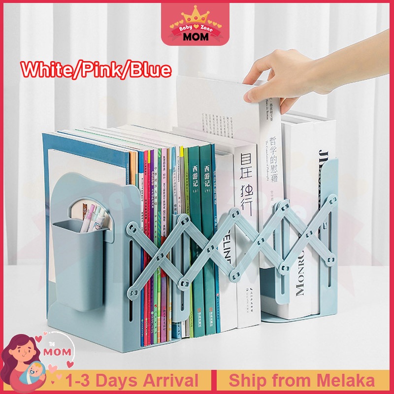 Expandable Book Stand Large Student Bookshelf Adjustable Book Holder ...