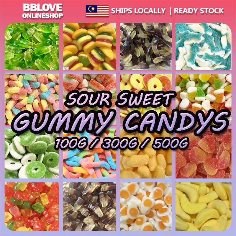 Soft gummy Gula Jelly Sour gummy, MIX ,Manis, Candy viral, Soft candy ...
