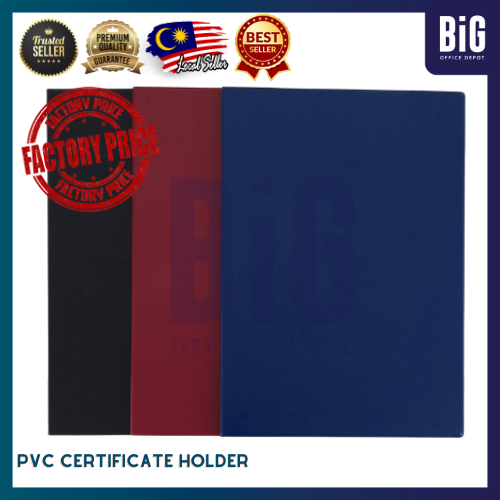 【READY STOCK】PVC HARD COVER CERTIFICATE FOLDER | REGISTRATION FOLDER ...