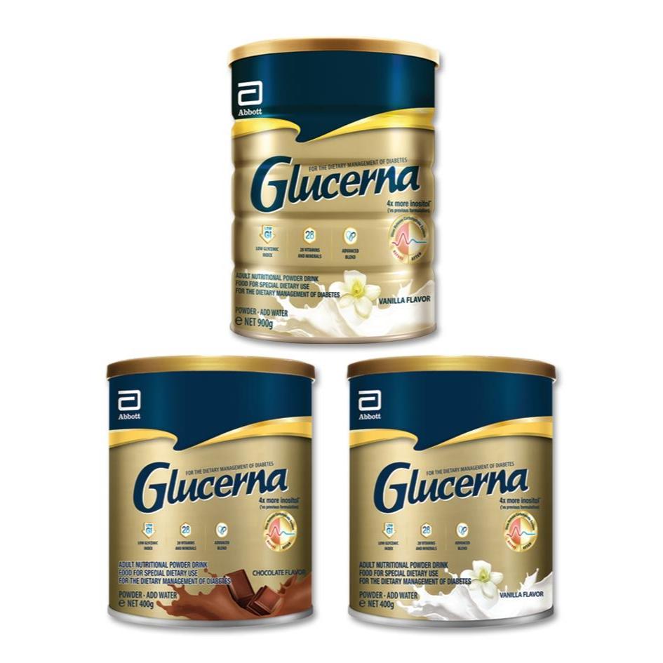 GLUCERNA 850G (LOW GI INDEX) VANILLA / WHEAT / CHOCOLATE | Shopee Malaysia