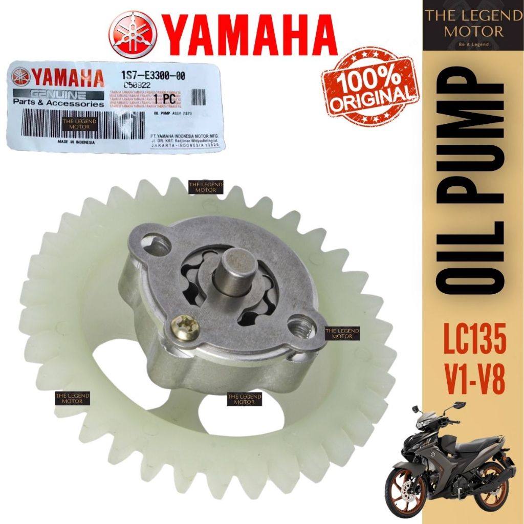 LC135 5 SPEED LC 135 V1-V8 FI Oil Pump Assy With Gear Oil Pamp Enjin Minyak Pam Engine 1S7-E3300 ...