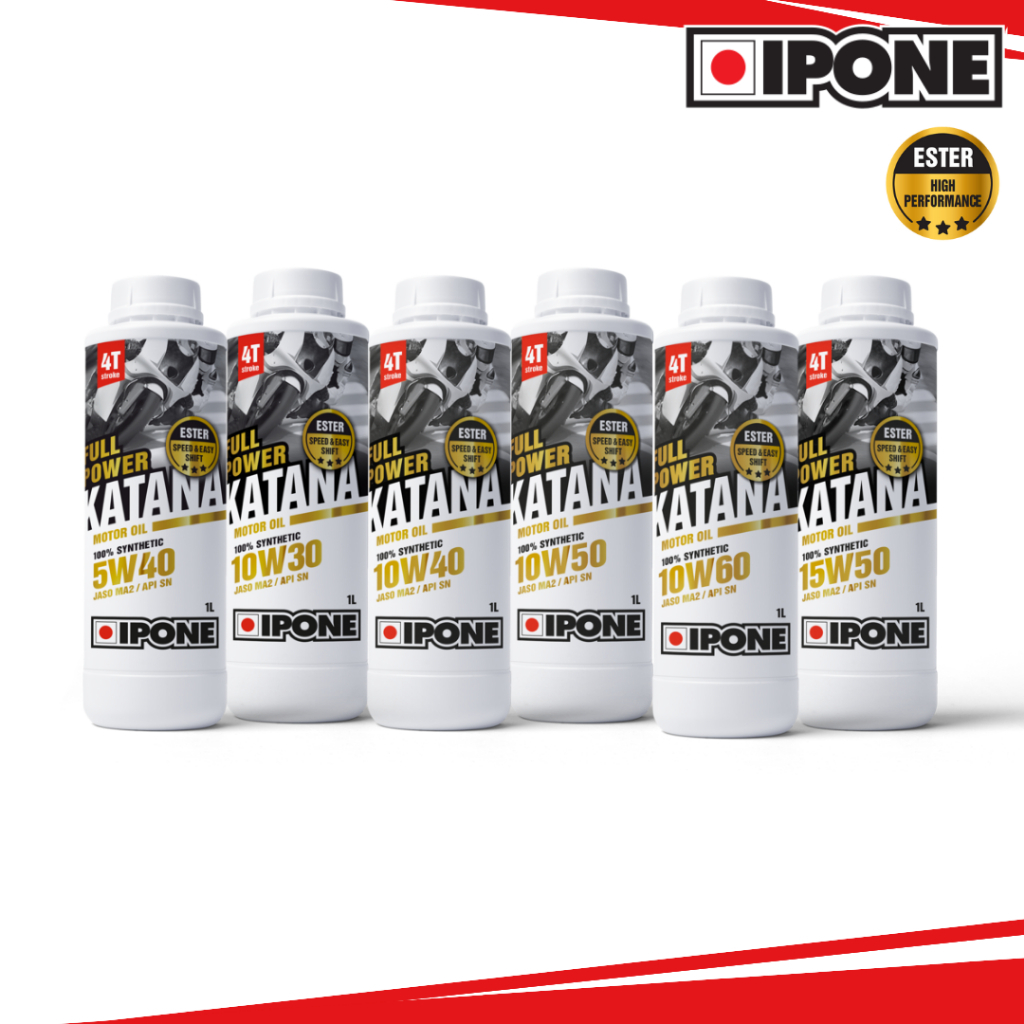 IPONE Fully Synthetic Power KATANA 10W40 15W50 Motorcycle Engine Oil ...