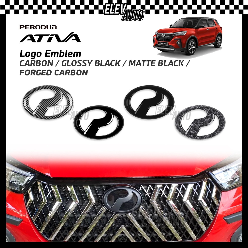 Perodua Ativa 3D Logo Emblem Trim Front Rear Perodua Emblem Car Logo ...