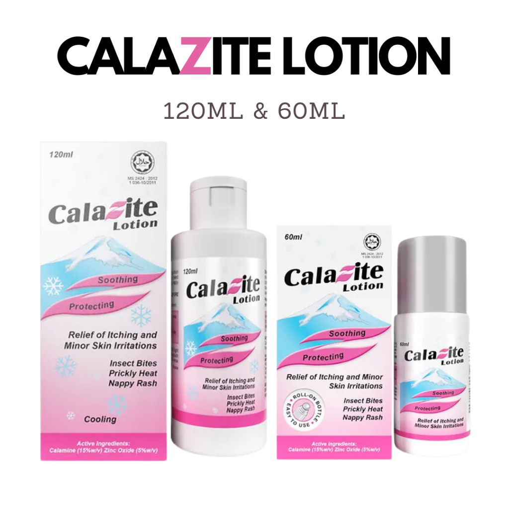 CALAZITE LOTION (Calamine + Zinc Oxide) 120ml/60ml | Shopee Malaysia