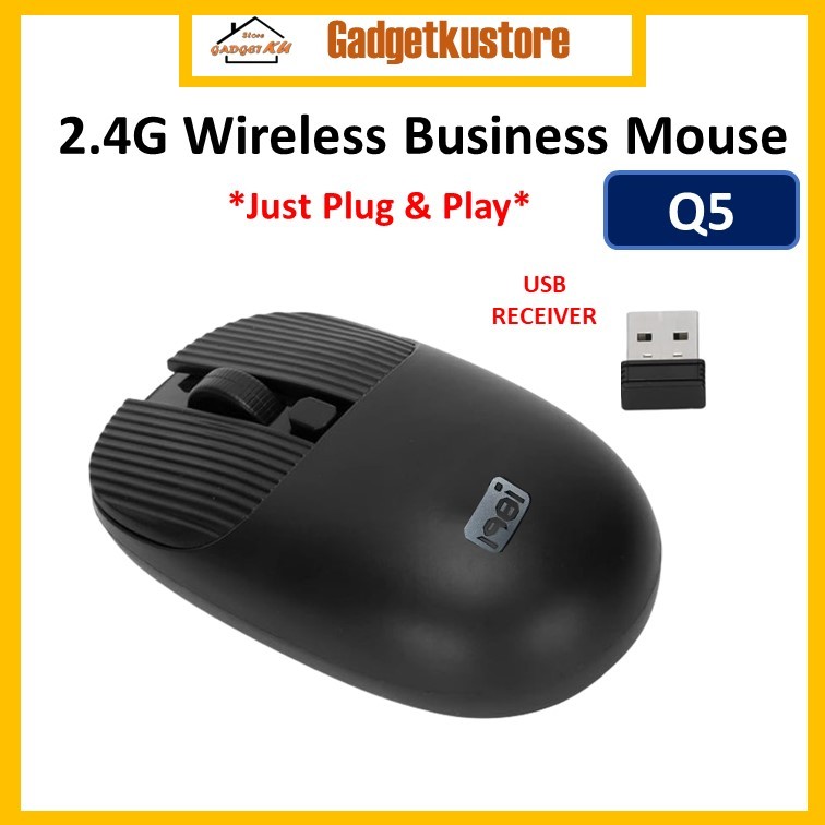 Q5 Wireless Mouse 2.4G Business Mouse Nano USB Receiver Plug & Play ...
