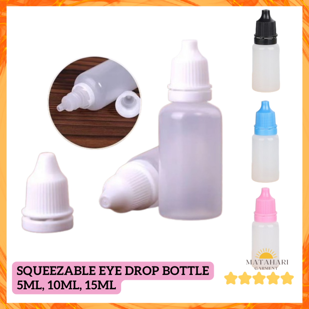 5ml 10ml 15m Squeezable Eye Drop Bottle, Eye Drop Dropper Transparent ...