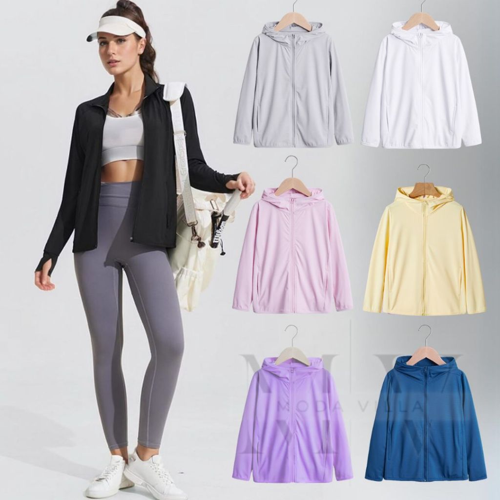 UV Jacket Summer UPF50+ Sunlight Protection Baju Jogging Jacket Unisex ...