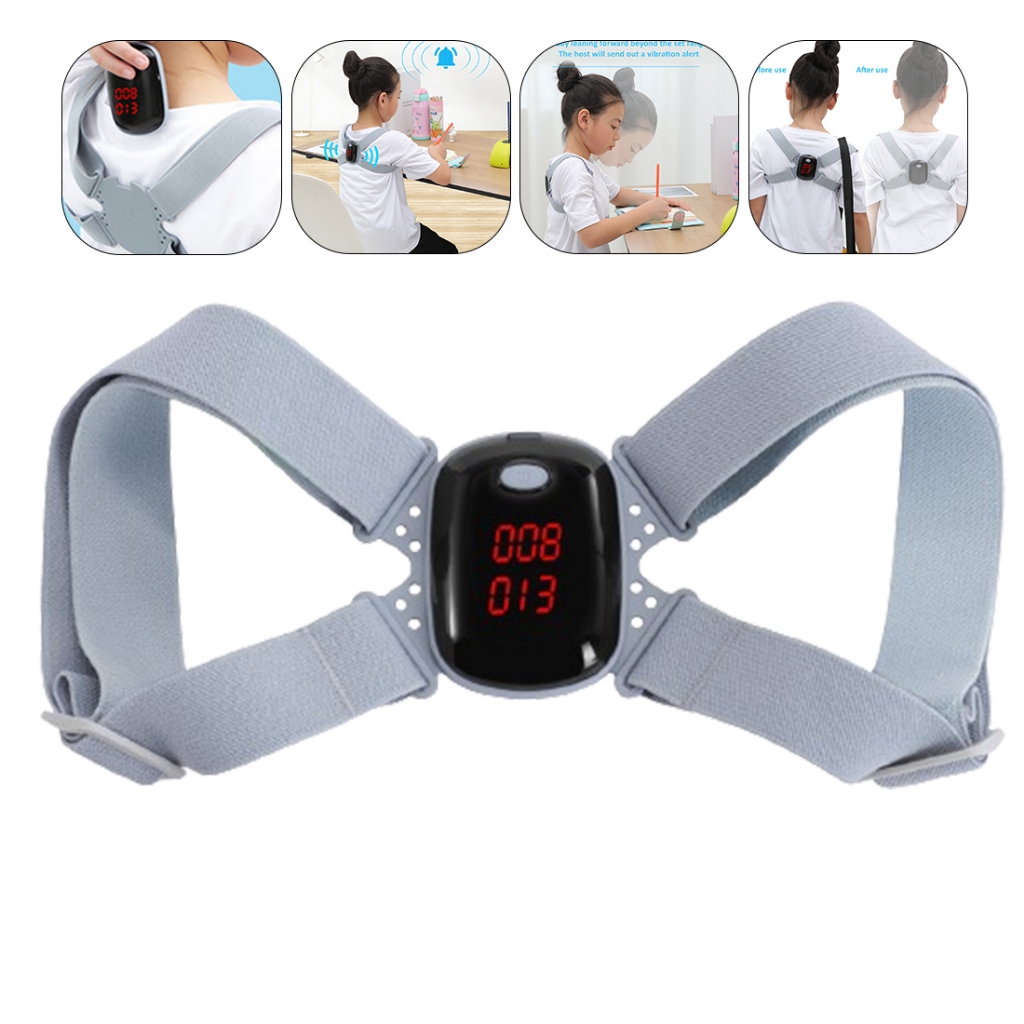 Posture Corrector Anti Hunchback Correction Belt, USB Counting Function ...