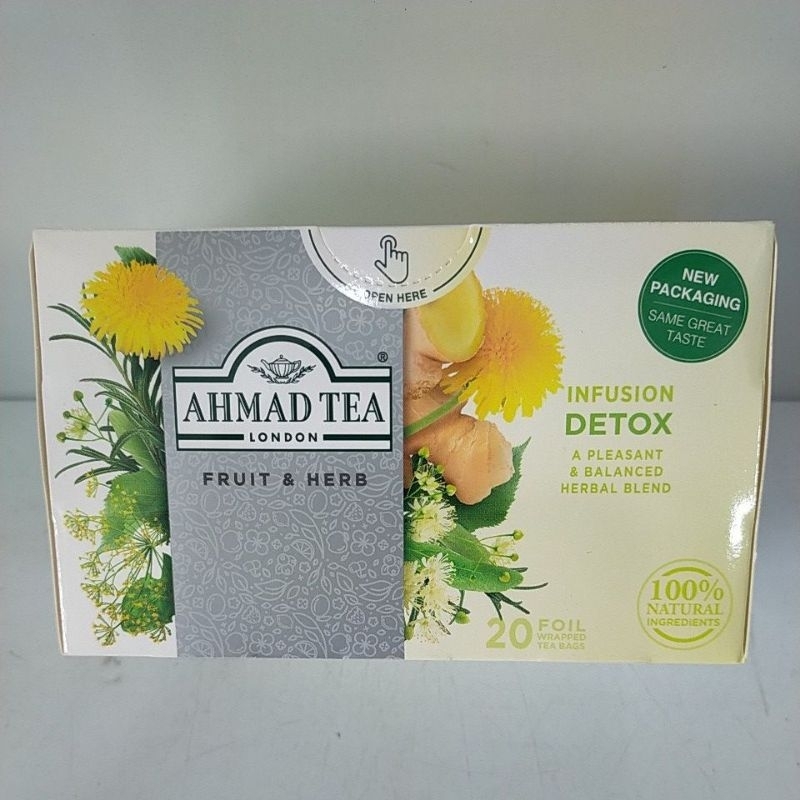 Ahmad Tea London Fruits & Herbs Infusion Detox 40g (20 bags x 2 g) | Shopee Malaysia