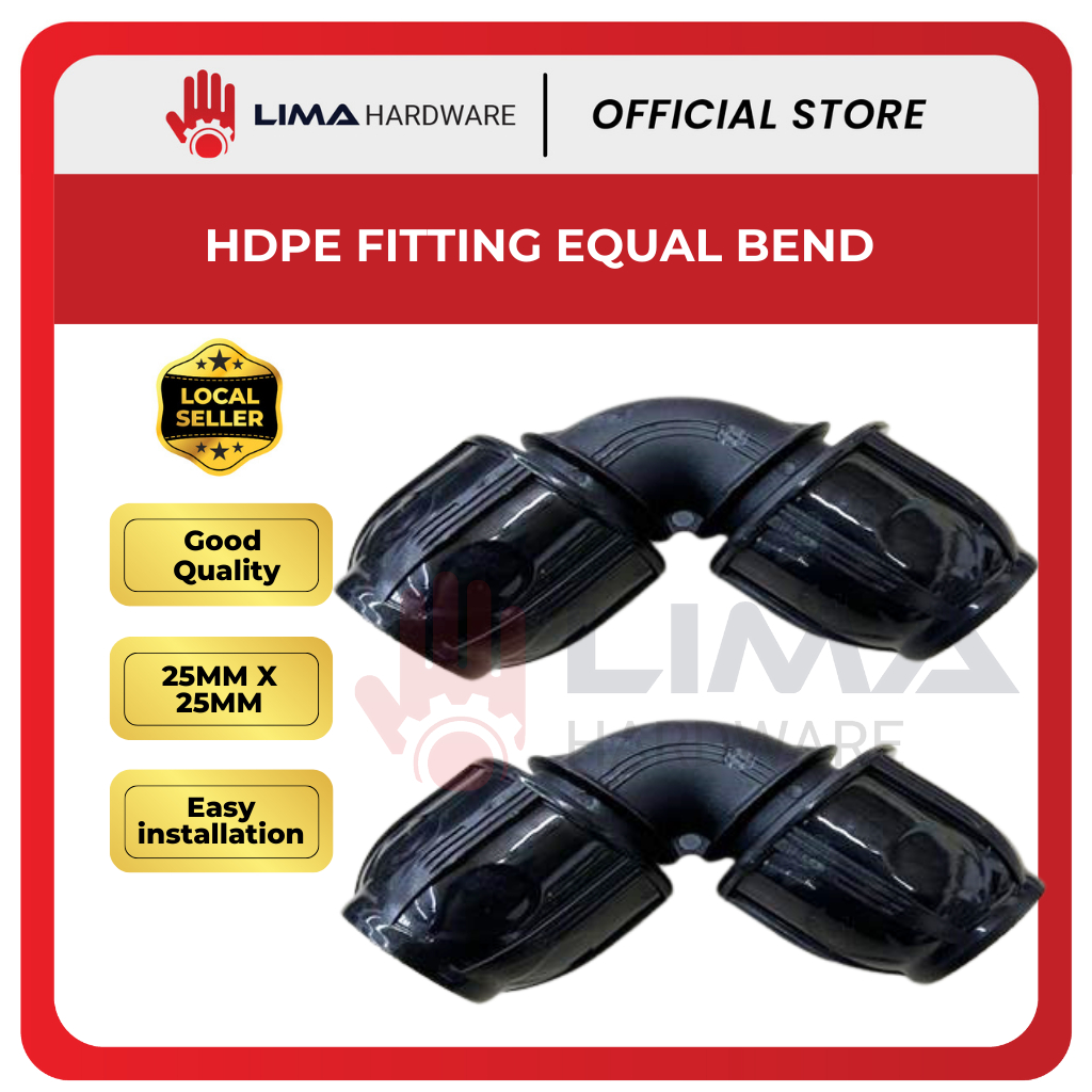 HDPE FITTING EQUAL BEND - 25MM X 25MM | Shopee Malaysia