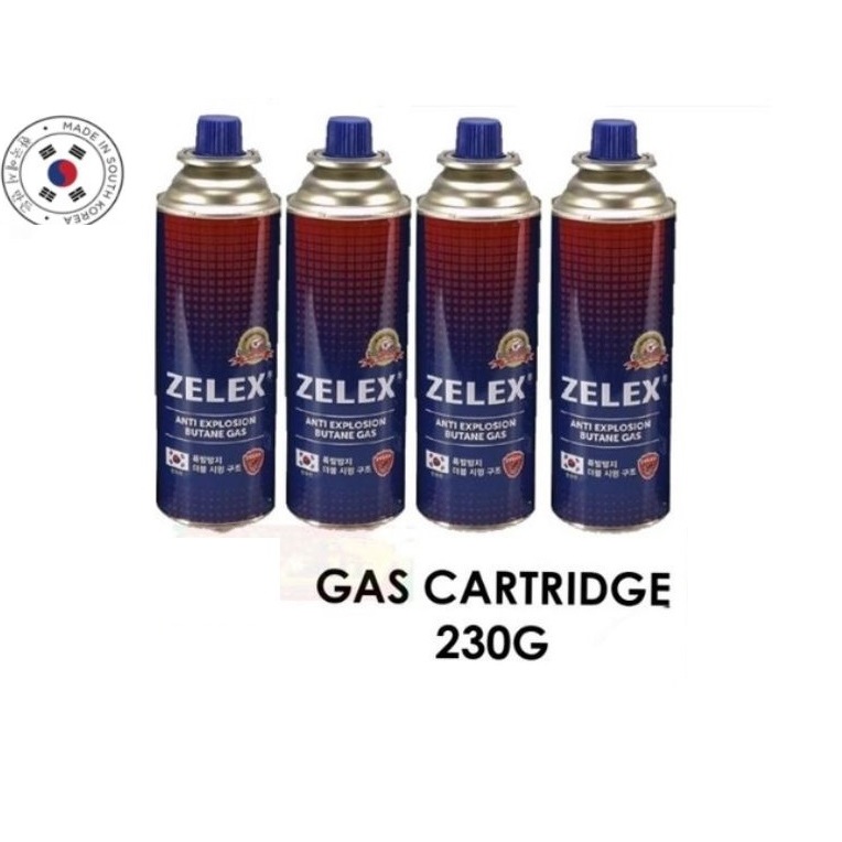 4 bottle Liquefied Butane Gas Cartridge 230g MADE IN KOREA (4 Bottles ...