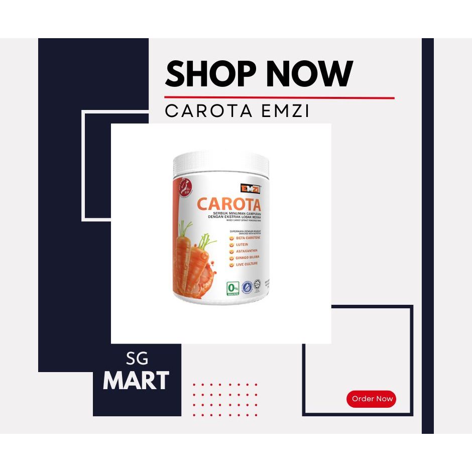 EMZI CAROTA SUSU UNTUK KESIHATAN MATA | Shopee Malaysia