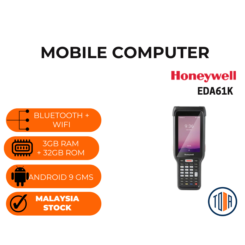Honeywell Scanpal EDA61K Handheld Mobile Computer 3+32GB Android 9 GMS ...