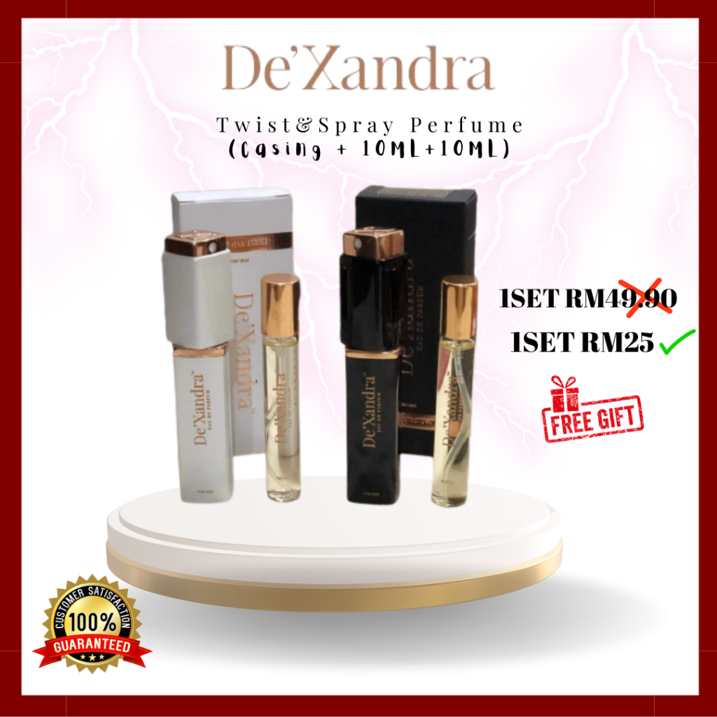 DEXANDRA PERFUME TWIST AND SPRAY ORIGINAL HQ Pati Minyak Wangi TRAVEL POCKET PERFUME PEN MURAH ...