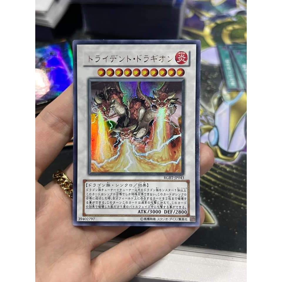 Yugioh: RGBT-JP043 - Trident Dragion (Ultra Rare) | Shopee Malaysia