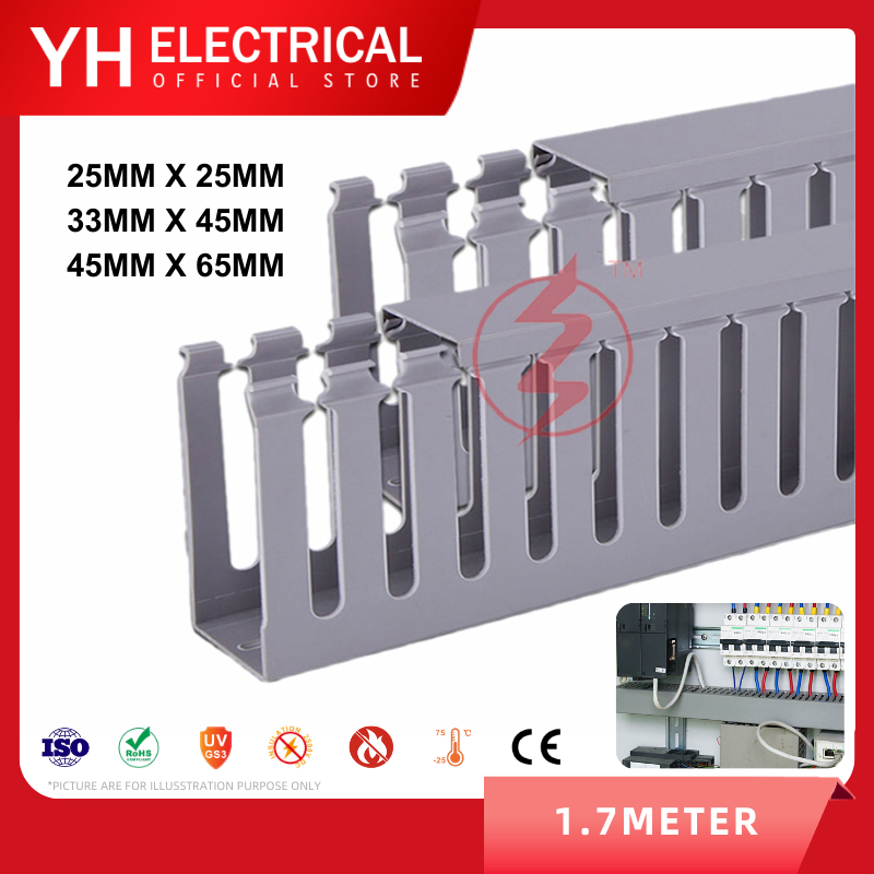 🇲🇾 High Quality Electrical Wiring Duct /PVC Cable Trunking 1.7Meter ...