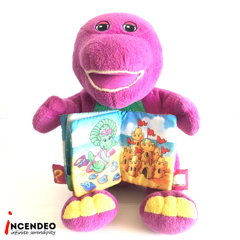 Mattel Fisher-Price Barney Story Time Plush Toy (2006) | Shopee Malaysia