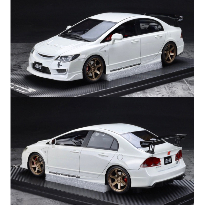 ONE MODEL 1:18 Honda Civic Type R FD2 J’s Racing Parts (White) | Shopee ...