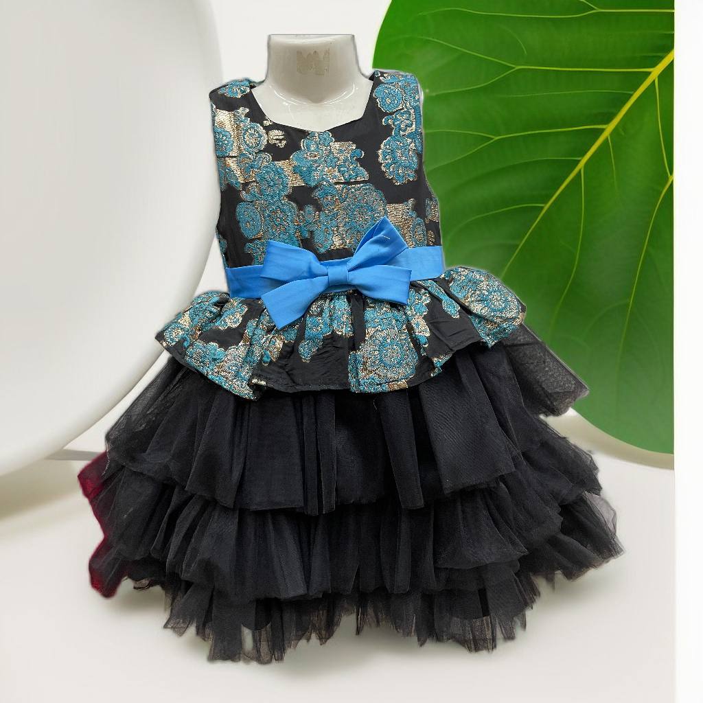 Budak Perempuan Wedding Riboon Gaun Dress(Hitam) | Shopee Malaysia