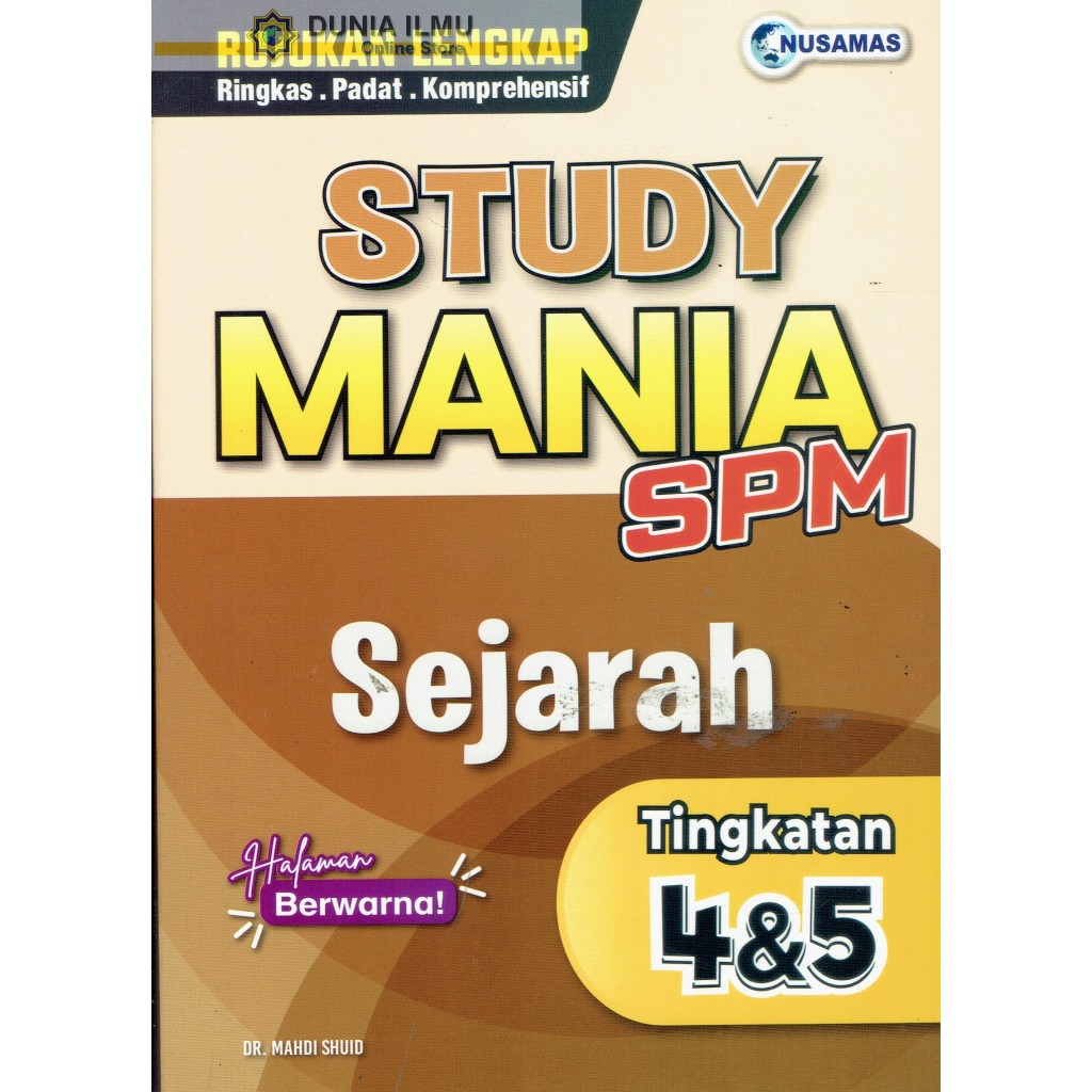 STUDY MANIA TINGKATAN 4&5 SEJARAH | Shopee Malaysia
