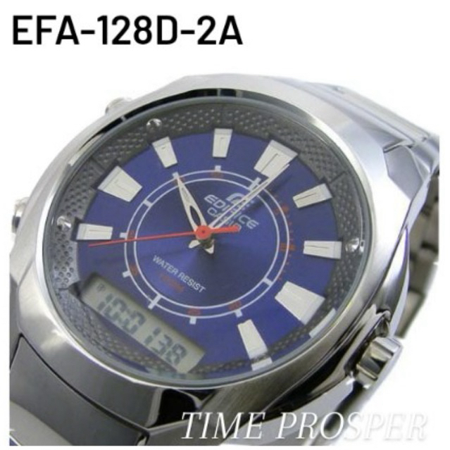 Casio Edifice Metallic Blue EFA-128D-2A Watch | Shopee Malaysia