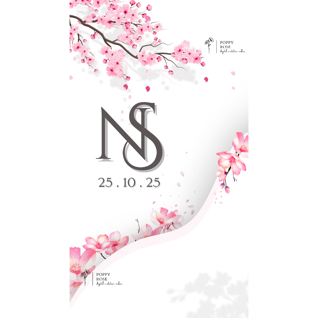[CODE: PFCB00] Cherry Blossom - Digital Invitation Card | Kad Jemputan ...