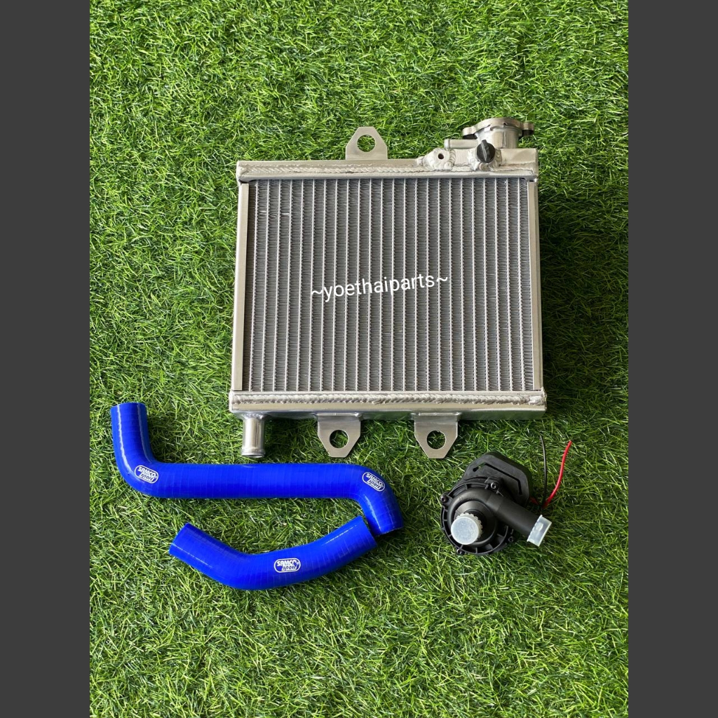 Kawasaki KR150 Radiator Set Complete with Hose Samco & Bosch Electric ...