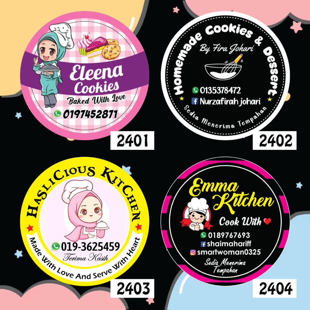 STICKER PRODUK HOMEMADE MURAH | Shopee Malaysia