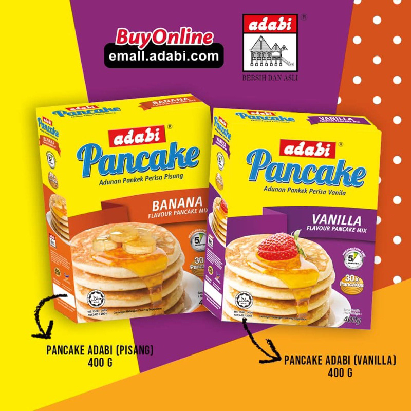 Adunan Tepung Pankek Perisa Vanilla//Pisang | Shopee Malaysia