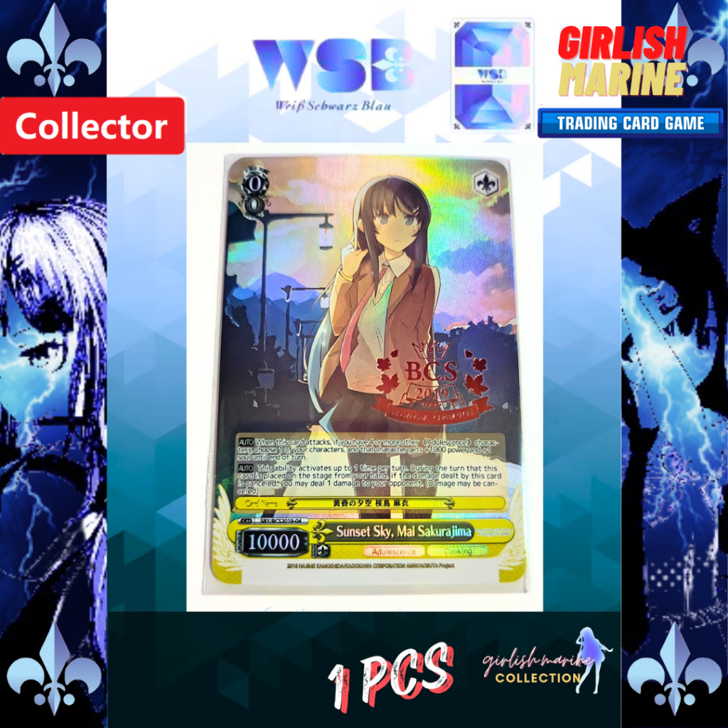 [DIY CARD][Weiß Schwarz Blau TCG] DIY custom ANIME card Mai Sakurajima ...