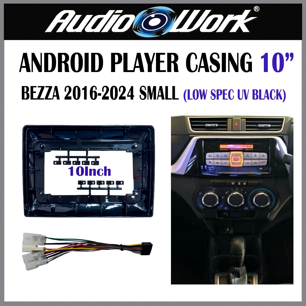 Android Player Casing 10 inch Perodua Bezza 2016-2024 Small(UV Black ...