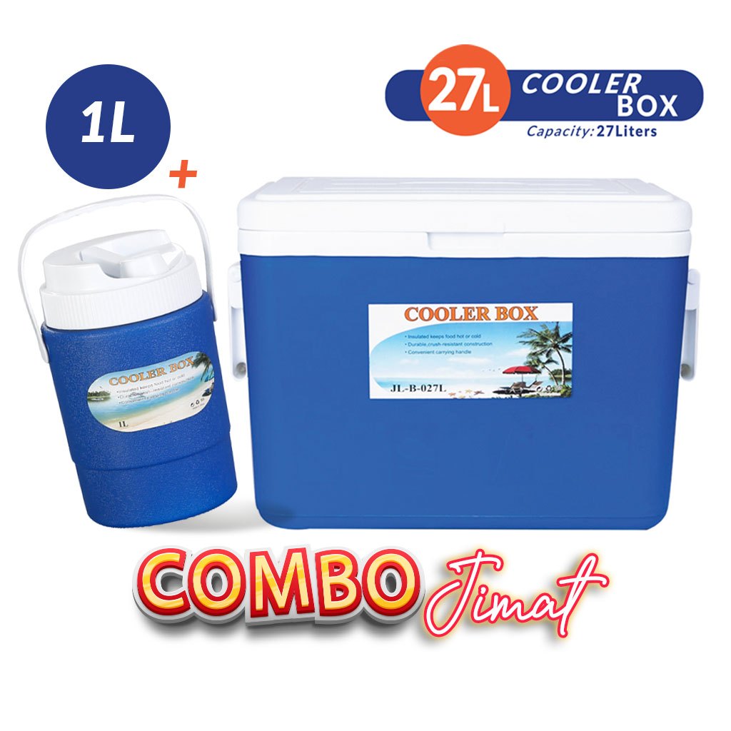 27L 45L Big Cooler Ice Box Heavy Duty Storage Portable Cold Box Icebox ...