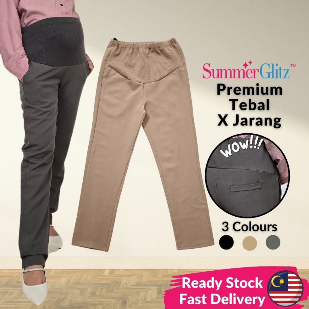 SUMMERGLITZ Premium Maternity Pants Slack Formal / Office Pregnant ...