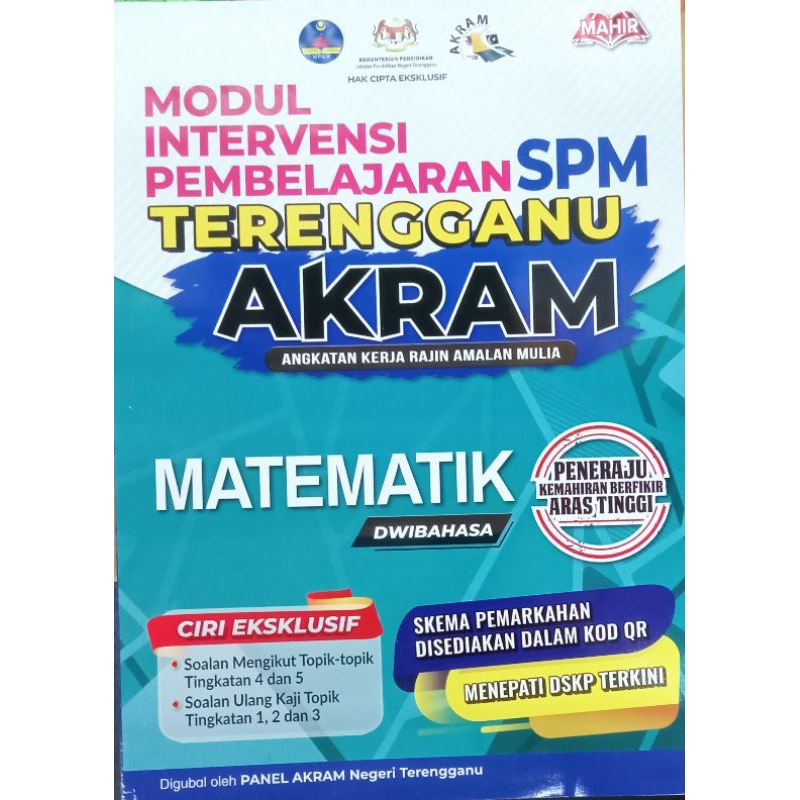 MODUL INTERVENSI PEMBELAJARAN SPM TERENGGANU AKRAM MATEMATIK (DWIBAHASA ...
